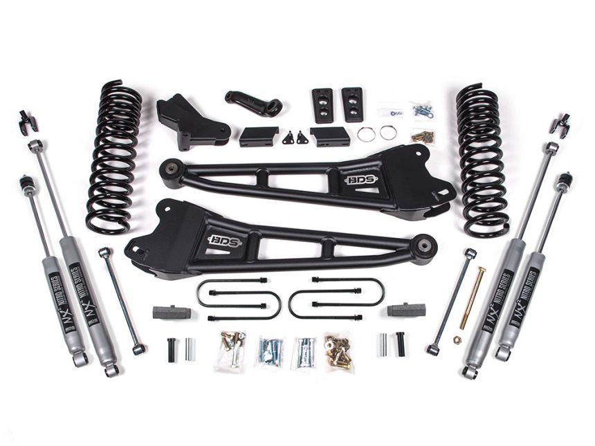 BDS Suspension 1794H / 1795H 4" 2014-2018 Dodge Ram 3500 4WD Radius Arm ...