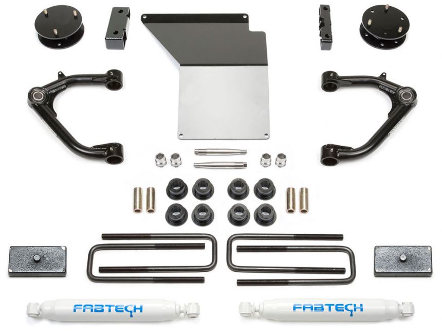 Fabtech K1062 4" 2007-2018 GMC Sierra 1500 4wd (w/cast steel factory ...