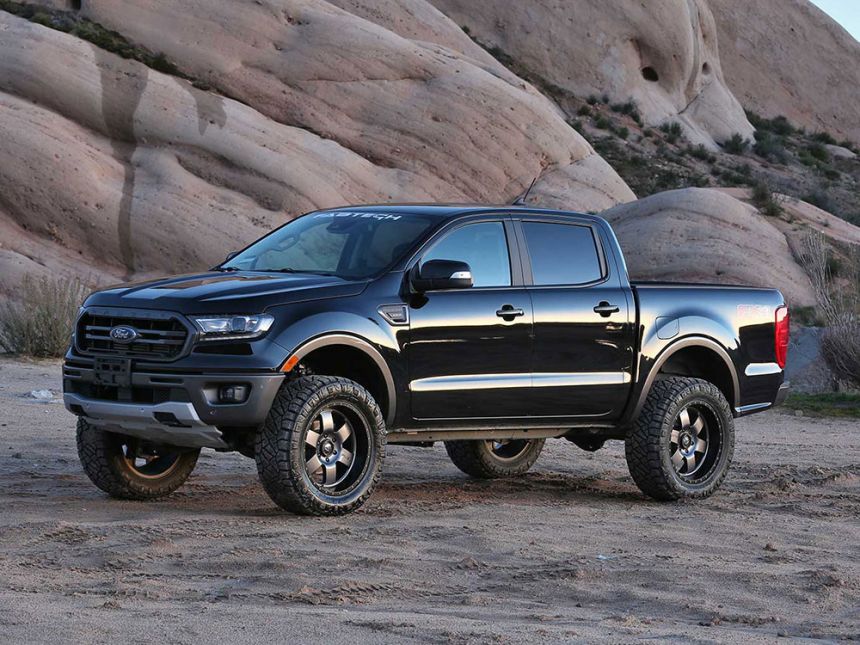 Fabtech K2322 / K2322DL Ford Ranger 3.5" Lift Kits w/uni-ball control ...