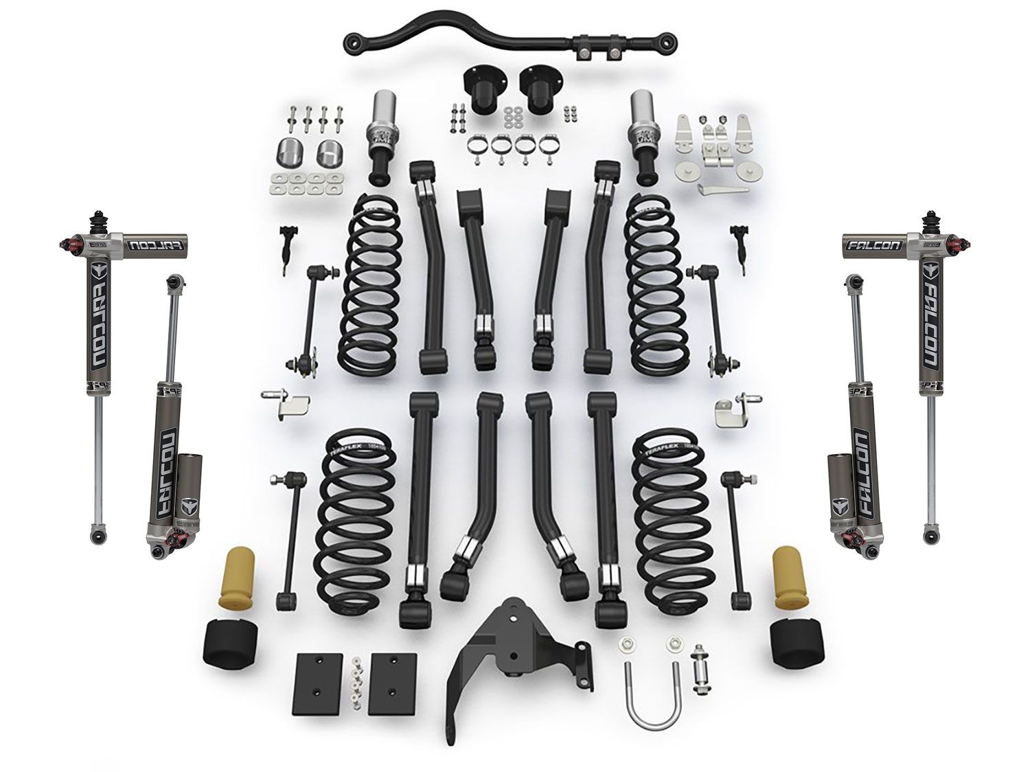 Teraflex 1233000 3" 2007-2018 Jeep JK 4WD (2 door) Alpine RT3 Short Arm Suspension Lift Kit ...