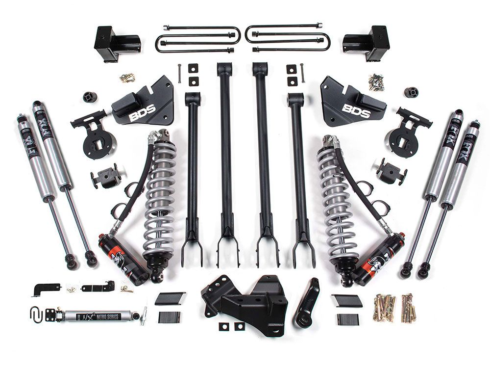 BDS Suspension 1537FPE 4" Lift Kit Ford F250/F350 4WD 2017-2019 4-Link ...