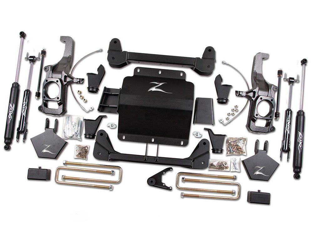 Zone Off-Road C12 C13 5" 2011-2019 Chevy Silverado 2500HD 4WD IFS Lift ...